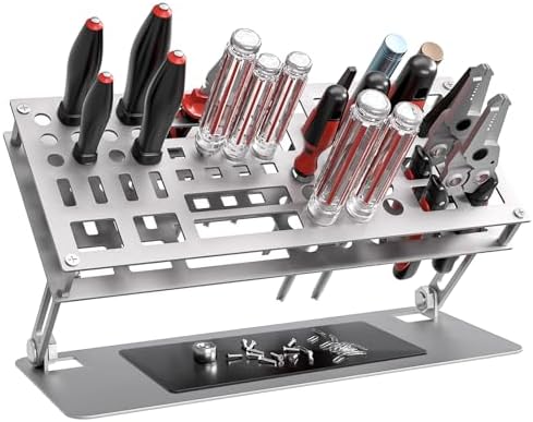Amazon.com: ESYTEOOT Bamboo Screwdriver Organizer Rack Desktop Hand ...