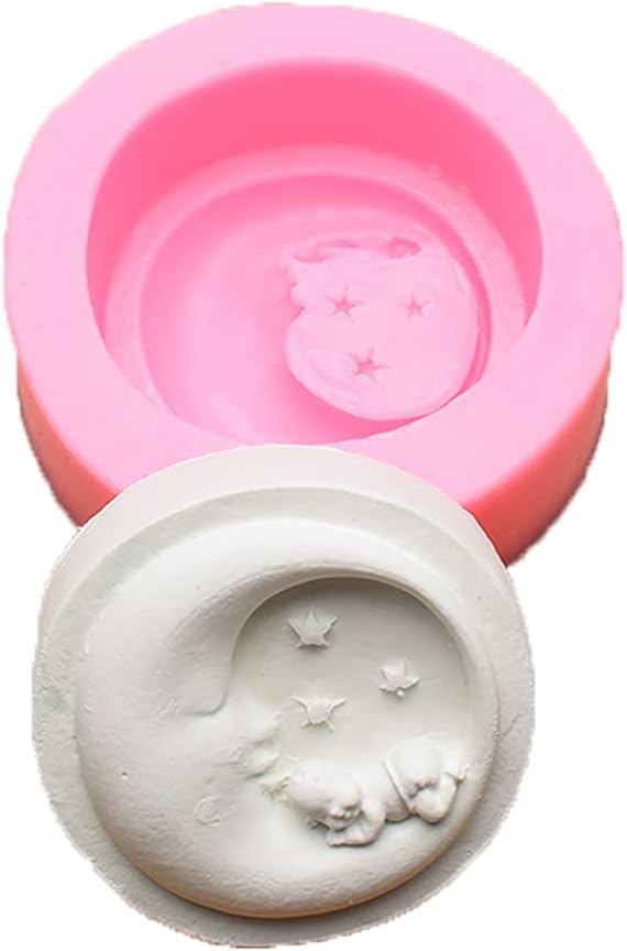 Amazon.com: DD-life 4 Pcs 4 Cavity Sun & Moon Face Soap Molds,Sun ...