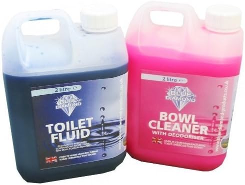 Blue Diamond Twin Pack Toilet Fluid and Bowl Cleaner : Amazon.co.uk ...