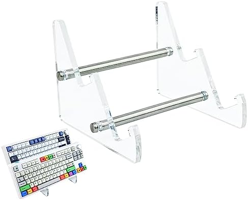 Amazon.com: GEKUCAP Keyboard Display Stand, 2 Tier Transparent Acrylic ...