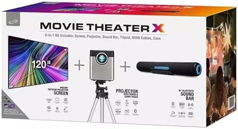 Amazon.com: iLIVE Projector Pop Up Movie Theatre Kit Black : Electronics