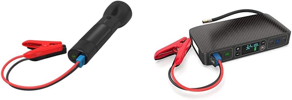 Amazon.com: HALO Bolt Flashlight + Car Jump Starter (Black) and HALO ...