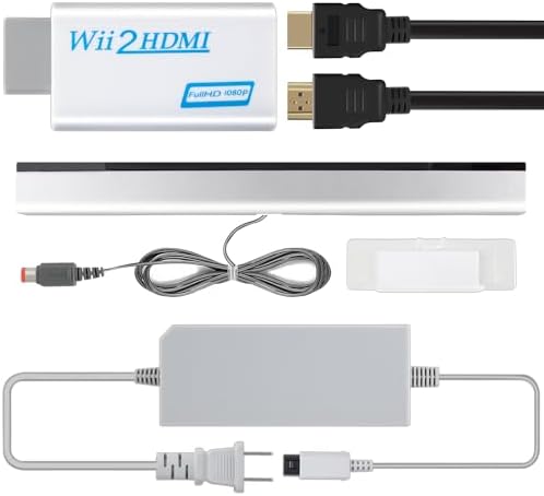 Amazon.com: 4 in 1 Wii to HDMI Adapter + Wii Power Cord AC Adapter ...