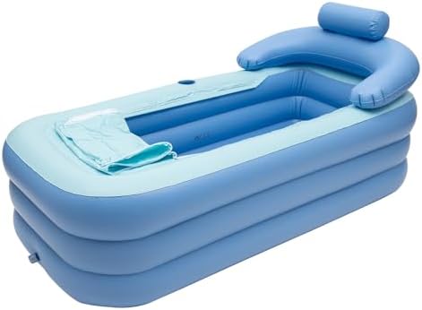 CO-Z Inflatable Adult Bath Tub, Free-Standing Blow Up Bathtub with ...