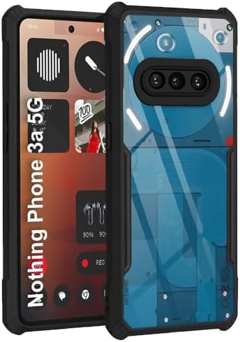 Fashionury Crystal Clear Back Cover Case for Nothing Phone 3a 5G | 360 ...