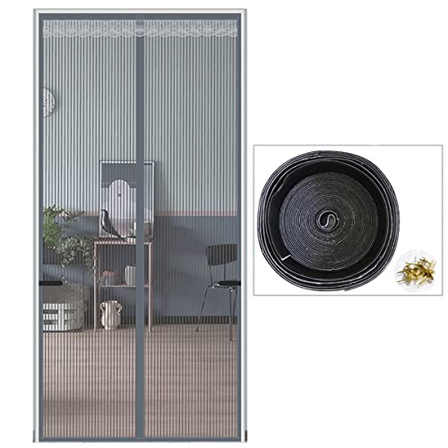 Qrity Magnetic Fly Screen Door 90 x 210cm, Mosquito Screen, Mesh Curtain, Fully Self Seal ...