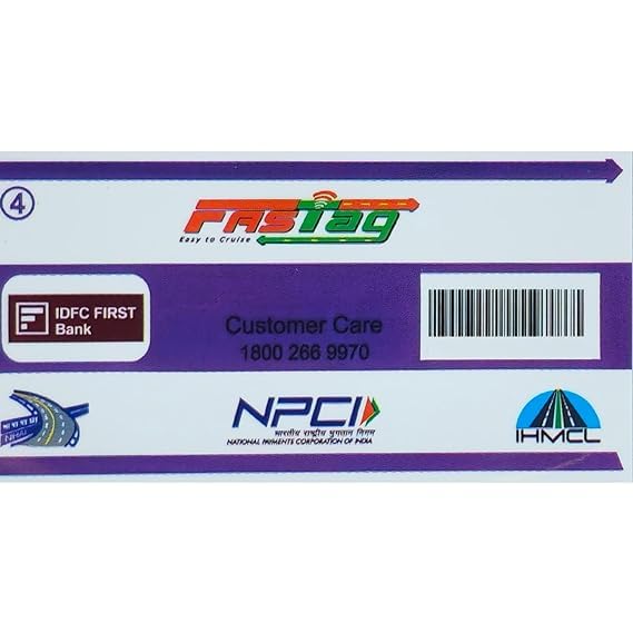 Idfc Toll Sticker For Car And All Types Of 4wheelers Car
