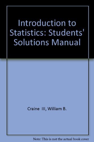 Introduction to Statistics: Students' Solutions Manual: Richard De ...