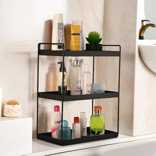 Kuber Industries 3-Tier Rust-Resistant Bathroom Organiser Stand | Space ...