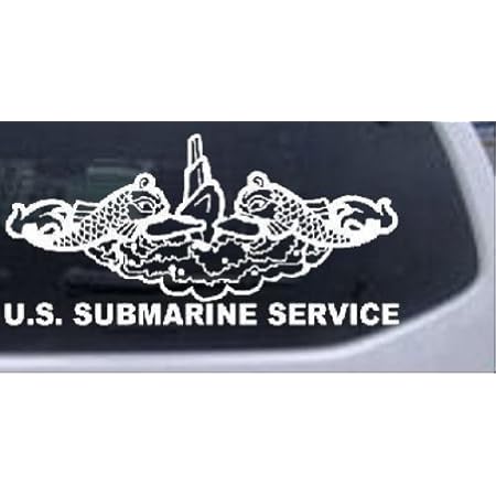 Amazon.com: Submarine Warfare Insignia Vinyl Decal : Sports & Outdoors