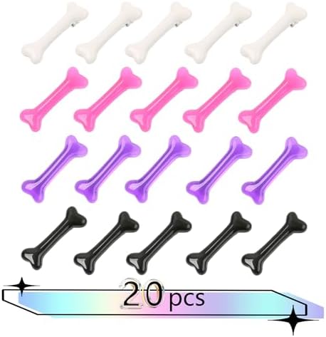 Amazon.com : Vagocom 20Pcs Bone Hair Clips,Cosplay Costume Decorative ...