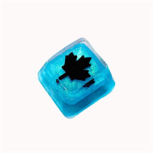 Handmade Resin Keycap OEM R4 Blue Resin Key Cap Rainbow 6 Black Ice ...