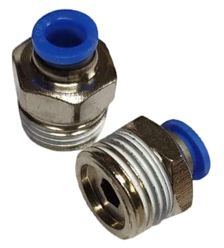 CRAFTSFY 8 mm Tube 1/2" BSP Thread 8 mm Pipe Quick Connector Pneumatic ...