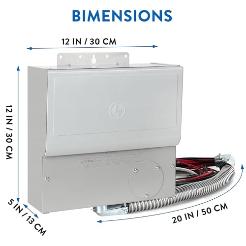 Generator Transfer Switch,50A Pro/Tran2 10-Circuit 2 Manual Transfer ...