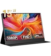Amazon.com: AYY Portable Monitor 15 Inch 1080P FHD 100% sRGB, USB-C ...