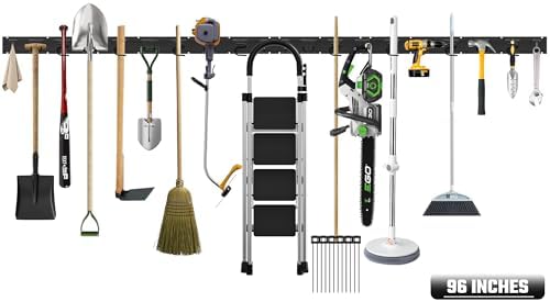 Amazon.com: 64" Modular Garage Garden Tool Storage Rack Organizer Wall ...