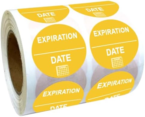 Amazon.com: Date Opened Date Expired Labels for Vials (1000, 2-500 ...