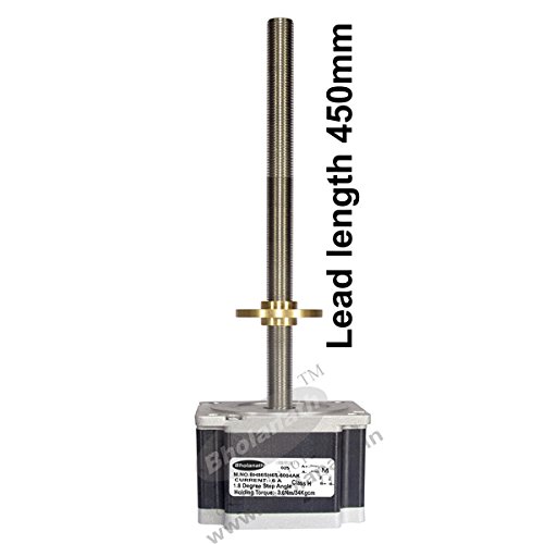 34 kg cm Captive Linear Actuator Stepper Motor (6 Amp Motor) Pitch ...