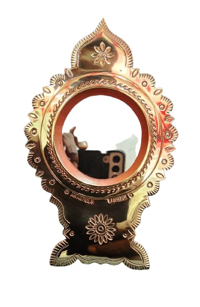Buy ARANMULA HANDICRAFTS Authentic Aranmula Kannadi Bronze Mirror(Gold ...