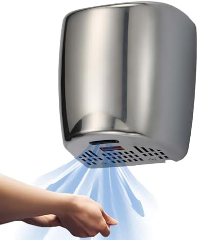 Euronics EH26NW Silver Automatic Hand Dryer for Washroom | Stainless ...