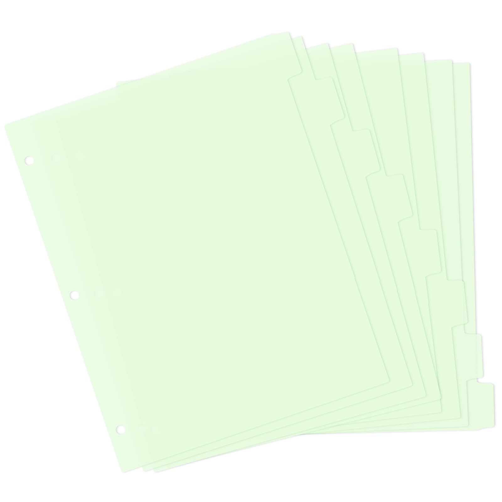 Snapklik.com : Jeffdad 3-Ring Binder Plastic Divider Set, 8 Tab Binder ...
