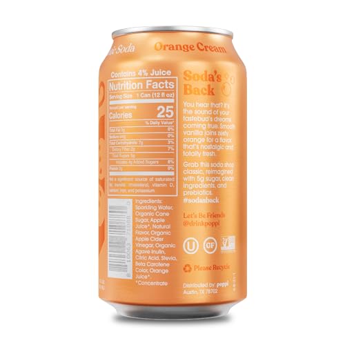 Snapklik.com : POPPI Sparkling Prebiotic Soda, Beverages w/Apple Cider ...