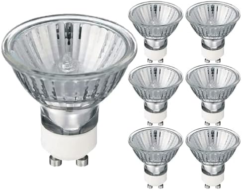 GU10 50 Watt Dimmable GU10 Halogen 240V Light Bulbs - 6 Pack : Amazon ...