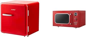 Amazon.com: COMFEE' 1.6 Cubic Feet Solo Series Retro Refrigerator Sleek Appearance HIPS Interior ...