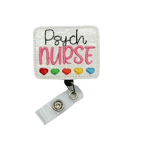 Amazon.com: Psych Nurse Badge Reel, Retractable Psychiatric RN ID ...