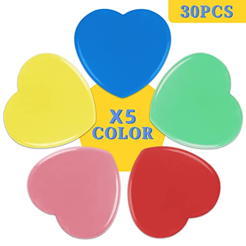 Snapklik.com : Qualsen Fridge Magnet 30 Pack, Heart Shape Magnets Cute ...