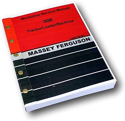 Amazon.com: Massey Ferguson Mf 30B Tractor Loader Backhoe Service ...