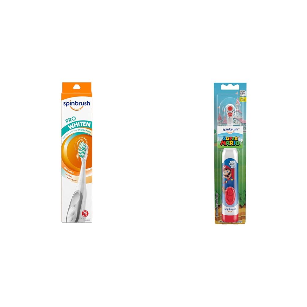 Amazon.com : Spinbrush Pro Whiten, Battery Toothbrush for Adults ...