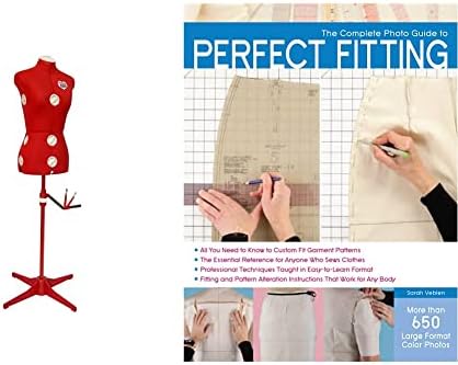 SINGER | Adjustable Red Dress Form, Fits Sizes 4-10, Foam Backing for ...