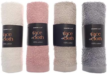 beryris Flannel face cloth flannel Wash Cloth Bamboo Face Cloth (Pack ...