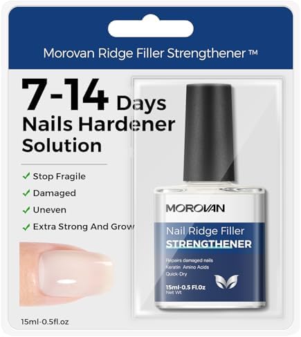 Amazon.com : Morovan Nail Strengthener And Hardener: Milky White Ridge ...