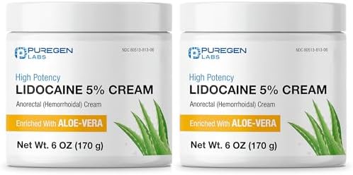 Amazon.com: Puregen Labs 5% Lidocaine Cream Maximum Strength Anorectal ...