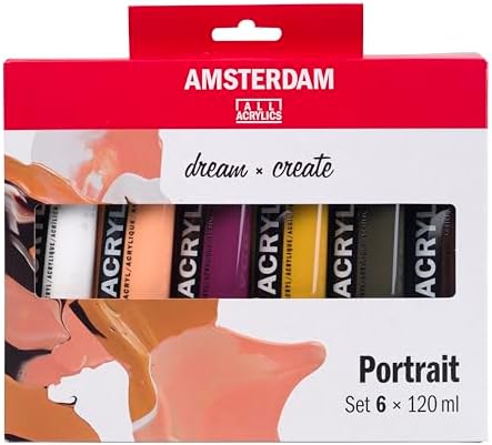 Amsterdam Standard Series acrylics primary set 5x 120 ml : Amazon.co.uk ...
