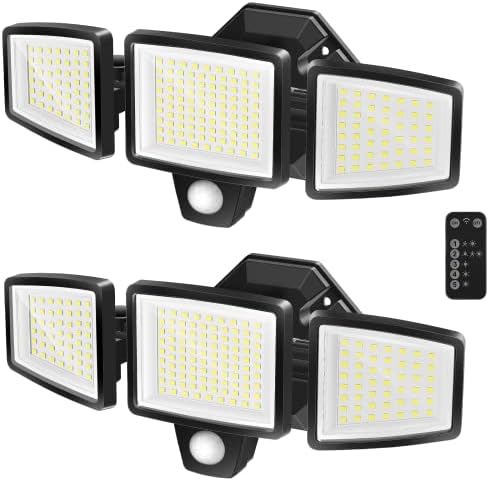FLITI Motion Sensor Outdoor Lights |2500LM High Brightness |with Remote ...