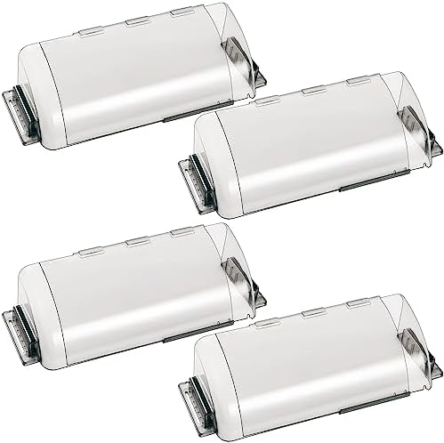 4 Pack Adjustable Air Vent Deflector, 9”-15” Transparent Deflector for ...