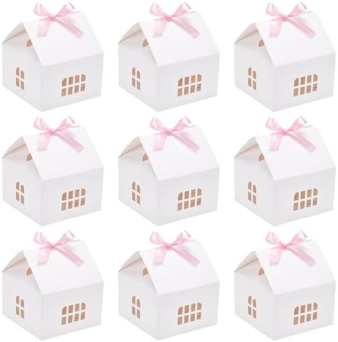 Amazon.com: Karentology 20 Pcs Classic House Shaped Gift Boxes with ...