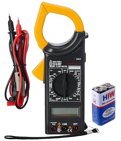 SBH Ac Dc Digital Clamp Multimeter Auto Ranging Amp Current Voltage ...