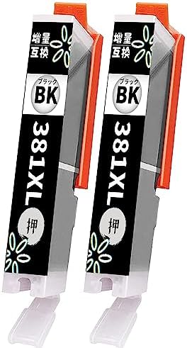 Amazon.co.jp: 【INC】キャノン BCI-380 BCI-381 インクカートリッジ 互換 インク 2本セットブラック BK BCI-381XL+380XL 増量/残量表示/個別 ...