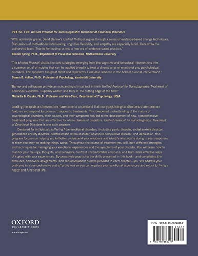 Snapklik.com : Unified Protocol For Transdiagnostic Treatment Of ...