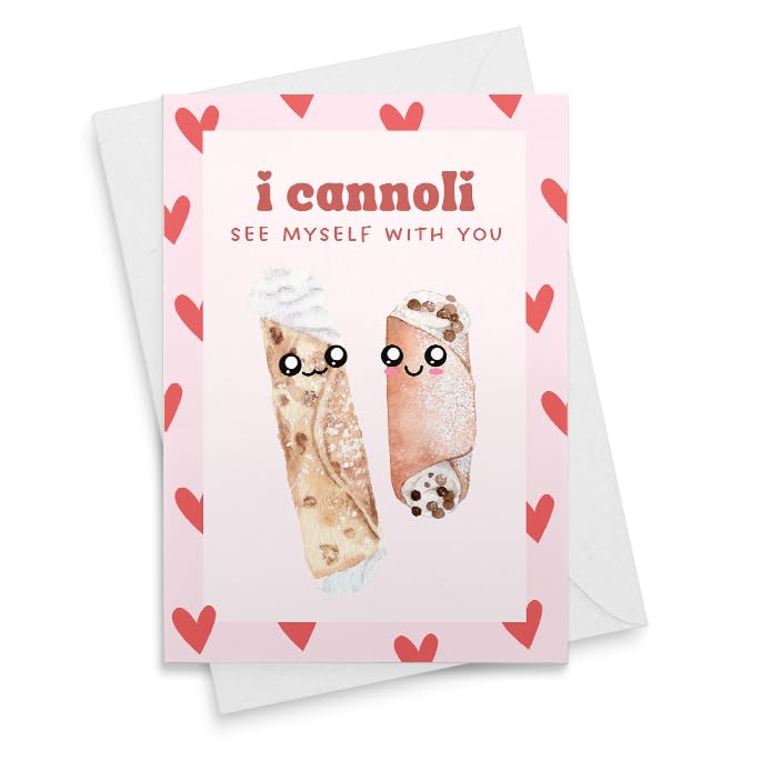 Amazon.com: Cannoli See Myself With You - Cute Love Card - Cute ...