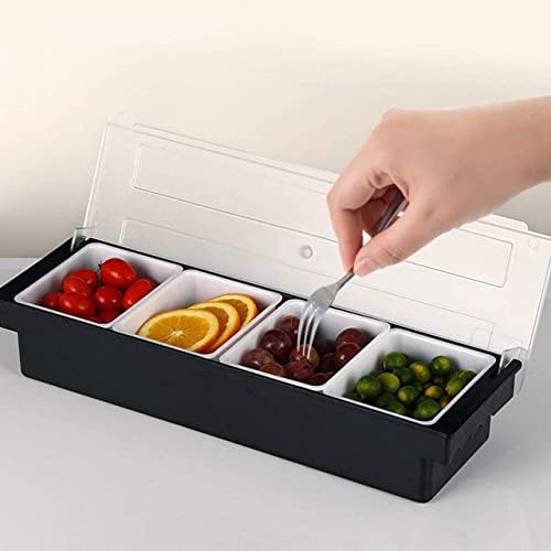 Saylani Enterprises 4 Compartment Food Grade Plastic Condiment Rack For ...