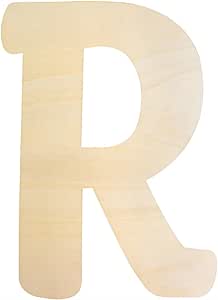 Amazon.com: Wooden Letters R Large Wooden Letters 12 Inch Unfinished ...
