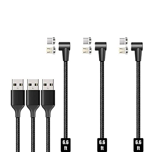 Amazon.com: NetDot Gen12 L-Shape Micro USB and USB-C Magnetic Fast ...