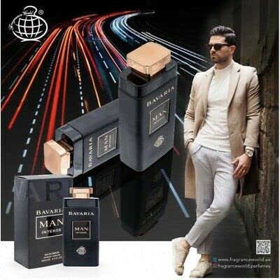 Amazon.com : Fragrance World Bavaria Man Intense Perfume 100ml EDP ...