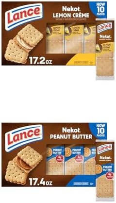 Amazon.com: Lance Sandwich Cookies, Nekot Lemon Creme, 10 Individually ...