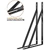 STARVAST 12 Pcs Heavy Duty Shelf Brackets, 250 x 160mm Floating Shelves ...